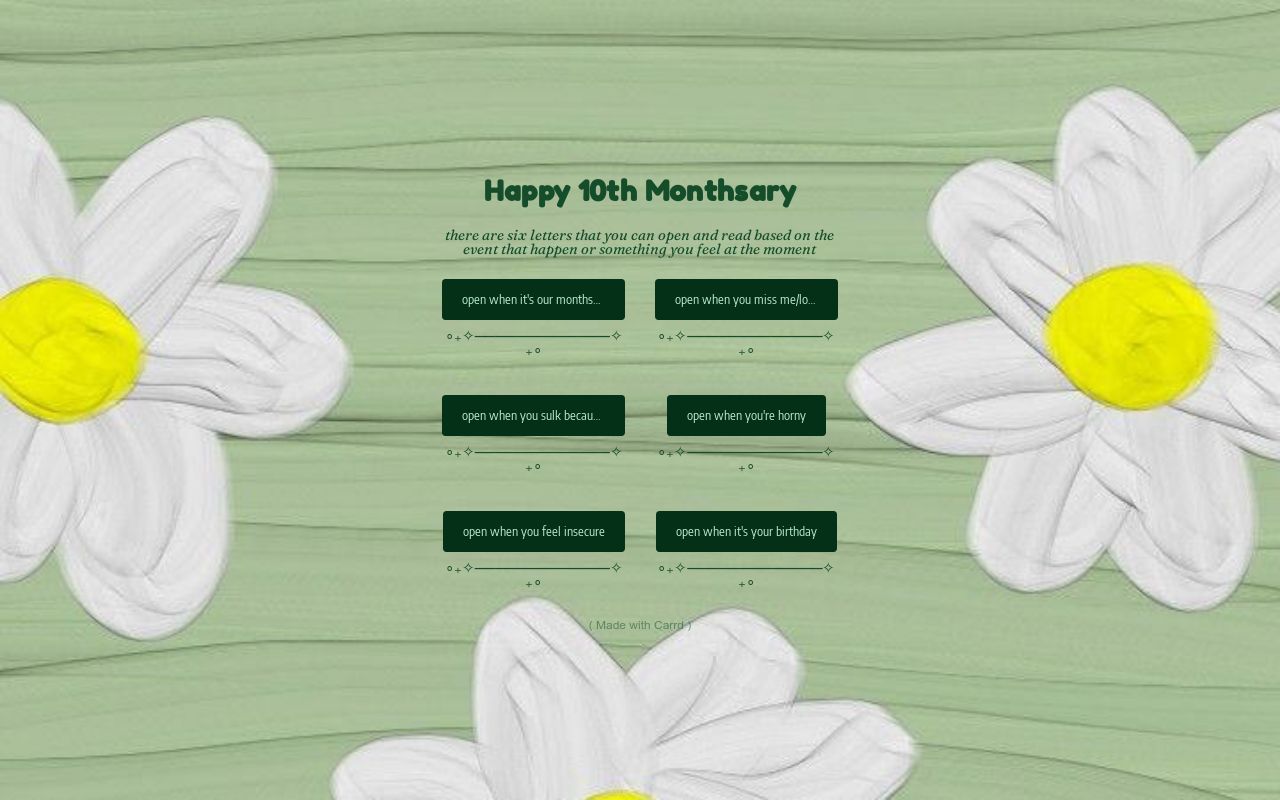 10th monthsary!!